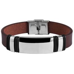 Adelia&acute;s Armband ADELIA&acute;S "Unisex Armband aus Leder 21 cm", braun, Armb&auml;nder, Damen, 21cm, Leder, Armband, Eine sch&ouml;ne Geschenkidee f&uuml;r jeden Anlass