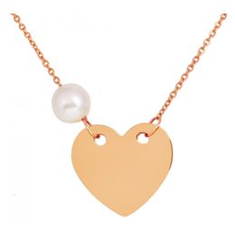 Adelia&acute;s Kette mit Anh&auml;nger ADELIA&acute;S "Damen Edelstahl Ankerkette Halskette mit Anh&auml;nger Herz mit Perle", gold (gold, herz), Halsketten, Damen, unbekannt, Edelstahl