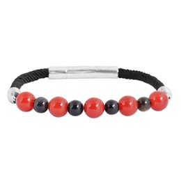 Adelia&acute;s Gliederarmband ADELIA&acute;S "Damen Armband &ndash; Kugelarmband aus Edelstahl 18 cm", schwarz, Armb&auml;nder, Damen, 18cm, Edelstahl, Gliederarmband, Perfekt zum Verschenken an besondere Menschen