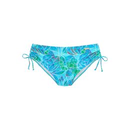 Sunseeker Damen Bikini-Hose, t&uuml;rkis bedruckt, Gr&ouml;&szlig;e 38