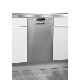 Hanseatic Unterbaugeschirrsp&uuml;ler "HGU4582C10J7710DI", Energieeffizienz: C (A-G), silber (silberfarben), B:44,8cm H:81,5cm T:57cm, Geschirrsp&uuml;ler, inkl. 3 Jahre Herstellergarantie