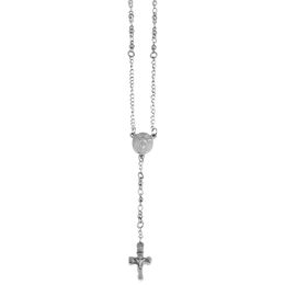 Adelia&acute;s Kette ohne Anh&auml;nger ADELIA&acute;S "Unisex Halskette mit Anh&auml;nger &ndash; Kreuz aus Edelstahl", silber, Halsketten, Damen, 50cm, Edelstahl, Zum Verschenken &ndash; ideal zum einfach so