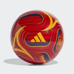 Fu&szlig;ball adidas Performance "RFEF CLB HOME" Gr. 5, vivid rot, team power rot 2, crew gelb, B&auml;lle, 5, 0,4 g, Polyurethane (PU), Fu&szlig;ball WM Spanien, B:22,3cm H:17,3cm T:22cm