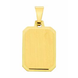 Adelia&acute;s Anh&auml;nger mit Gravur ADELIA&acute;S "Damen 333 Gold Gravurplatte Anh&auml;nger", gold, Schmuckanh&auml;nger, Damen, Gelbgold 333 Gold, Gelbgold 333, Gold, Goldschmuck f&uuml;r Damen