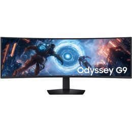 Samsung LED-Monitor "G91F", Energieeffizienz: G (A-G), schwarz, B:34,2cm H:47,3cm T:126,3cm, Monitore