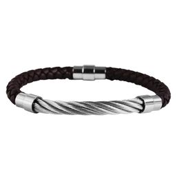 Adelia&acute;s Armreif ADELIA&acute;S "Damen Armband &ndash; Armreif aus Leder 21 cm", braun, Armb&auml;nder, Damen, 21cm, Leder, Armreif, Ein stilvolles Geschenk f&uuml;r besondere Momente