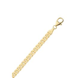 Adelia&acute;s Armband ADELIA&acute;S "21 cm Flachpanzer Armband Si/Gopl.", gold, Armb&auml;nder, Damen, 21cm, Silber 925 (Sterlingsilber), Armband, kette