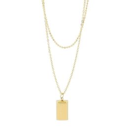 Adelia&acute;s Kette mit Anh&auml;nger ADELIA&acute;S "Damen Edelstahl Halskette mit Anh&auml;nger unbekannt cm", gold, Halsketten, Damen, unbekannt, Edelstahl