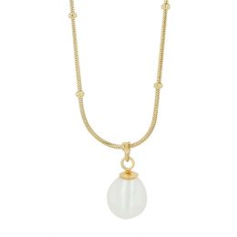 Adelia&acute;s Kette mit Anh&auml;nger ADELIA&acute;S "Damen Edelstahl Halskette mit Anh&auml;nger mit Perle", gold (gold, perle), Halsketten, Damen, unbekannt, Edelstahl