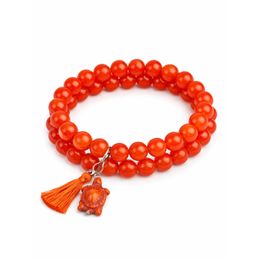 Armband "Tartaruga", Damen, Gr. Glas, orange, Collezione Alessandro, Armb&auml;nder Armband