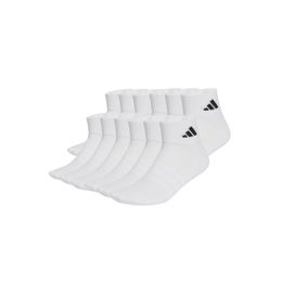 Kurzsocken adidas originals "Socken Cushioned Essentials Ankle Socks 12P 12er Pack", Herren, Gr. 43-45, wei&szlig;, Obermaterial: 57% Baumwolle CO. 40% Polyester PES. 2% Elasthan EL. 1% Polyamid PA., Socken