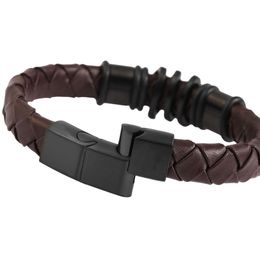 Adelia&acute;s Armband ADELIA&acute;S "Herren Armband aus Leder 21,5 cm", braun, Armb&auml;nder, Herren, 22cm, Leder, Armband, Ideal zum Verschenken &ndash; schlicht und stilvoll