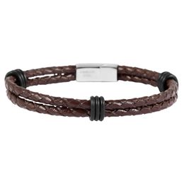 Adelia&acute;s Armband ADELIA&acute;S "Unisex Armband &ndash; Lederarmband aus Leder 21 cm", braun, Armb&auml;nder, Damen, 21cm, Leder, Armband, Ideal zum Verschenken &ndash; schlicht und stilvoll