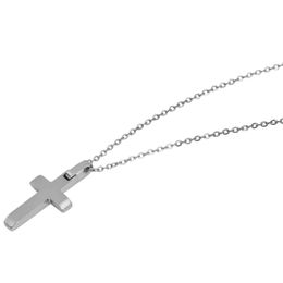 Adelia&acute;s Kette ohne Anh&auml;nger ADELIA&acute;S "Unisex Halskette mit Anh&auml;nger &ndash; Kreuz aus Edelstahl", silber, Halsketten, Damen, 50cm, Edelstahl, Ein Geschenk, das Freude macht