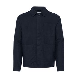 Hemdjacke Casual Friday "Hemdjacke CFEvensen Linen Mix", Herren, Gr. M, blau (schwarz navy), Obermaterial: 100% Leinen LI., Jacken