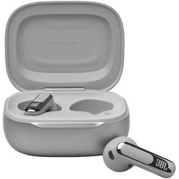 JBL wireless In-Ear-Kopfh&ouml;rer "LIVE FLEX 3", silber, B:10cm H:6cm T:19cm, Kopfh&ouml;rer, True Adaptive Noise Cancelling, IP54, Personi-Fi 3.0