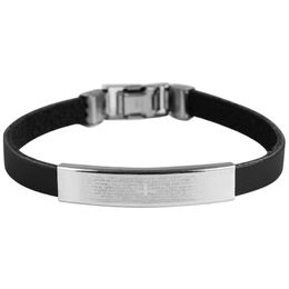 Adelia&acute;s Armband ADELIA&acute;S "Unisex Armband aus Leder 21 cm", schwarz, Armb&auml;nder, Damen, 21cm, Leder, Armband, Ein kleines Geschenk mit gro&szlig;er Wirkung