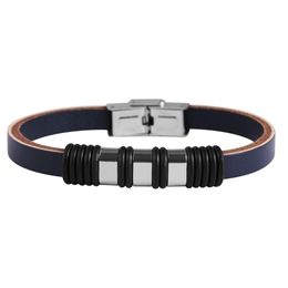 Adelia&acute;s Armband ADELIA&acute;S "Herren Armband aus Leder 21,5 cm", blau, Armb&auml;nder, Herren, 22cm, Leder, Armband, Perfekt als Geschenk f&uuml;r besondere Menschen