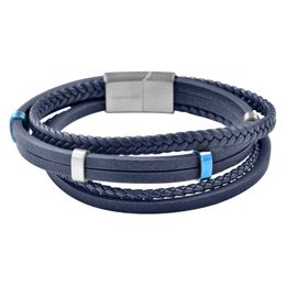 Adelia&acute;s Armband ADELIA&acute;S "Unisex Armband &ndash; Lederarmband aus Leder 21 cm", blau, Armb&auml;nder, Damen, 21cm, Leder, Armband, Perfekt als Geschenk f&uuml;r besondere Menschen