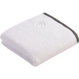 Handtuch Bugatti "Prato", wei&szlig;, B:50cm L:100cm, Walkfrottee, Obermaterial: 100% Baumwolle, Handt&uuml;cher, Uni Farben, mit melierter Optik im Saum