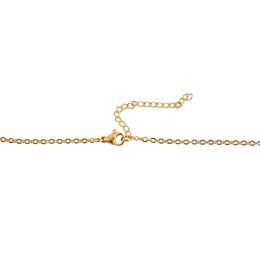 Adelia&acute;s Kette ohne Anh&auml;nger ADELIA&acute;S "Damen Halskette mit Anh&auml;nger &ndash; Medaillon aus Edelstahl", gold, Halsketten, Damen, 43cm, Edelstahl, Perfekt als Geschenk zum einfach so