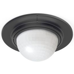Schalter Steinel "IS 360-1", schwarz, B:7,8cm L:8,9cm, Kunststoff, Schalter, Bewegungsmelder, 360 Bewegunsgsensor, 4m Reichweite, Deckenmontage, Au&szlig;en-&Innen