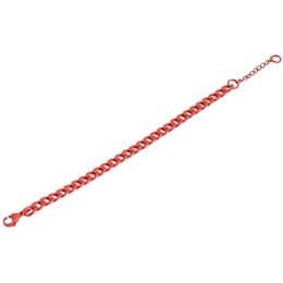 Adelia&acute;s Armband ADELIA&acute;S "Damen Armband &ndash; Panzerarmband aus Edelstahl 18 cm", rot, Armb&auml;nder, Damen, 18cm, Edelstahl, Armband, Zum Verschenken &ndash; ideal zum Valentinstag
