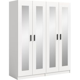 Kleiderschrank Home Affaire "Farmsen, Schlafzimmerschrank, Garderobe, Schrank", wei&szlig;, B:160cm H:195cm T:56cm, FSC-zertifizierter Holzwerkstoff, Schr&auml;nke, Kleiderschrank, Set best. aus: 2 Kleiderschr&auml;nken, individuell platzierbar