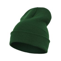 Beanie Flexfit "Flexfit Unisex Heavyweight Long Beanie", Herren, Gr. onesize, spruce, Kunstfaser, M&uuml;tzen Beanie