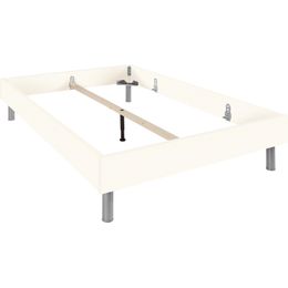 Bett wimex "Easy, gro&szlig;e Auswahl an Gr&ouml;&szlig;en und Farben, auch in Komforth&ouml;he", wei&szlig; (wei&szlig;, alufarben), H:38cm L:210cm, Betten, Bett, ohne Kopfteil, ideal unter Dachschr&auml;gen oder Fenster