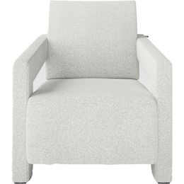 Loungesessel Playboy "Danelle", wei&szlig;, B:65cm H:82,5cm T:70cm, 100% Polyester, Sessel