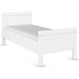 Bett Rauch "Bett Einzelbett Stollenbett EVELYN", wei&szlig; (alpinwei&szlig;), B:99cm H:94cm L:210cm, Betten, Bett, in Komforth&ouml;he aus Holzwerkstoff in elegantem Stil MADE IN GERMANY