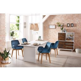 Esstisch OTTO HOME "Morgan", wei&szlig;, B:180cm H:76cm T:90cm, Tische, Esstisch, aus massivem Kiefernholz, in zwei unterschiedlichen Tischbreiten