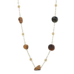 Adelia&acute;s Kette mit Anh&auml;nger ADELIA&acute;S "Damen Edelstahl Halskette mit Anh&auml;nger unbekannt cm", gold, Halsketten, Damen, unbekannt, Edelstahl