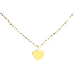 Adelia&acute;s Kette ohne Anh&auml;nger ADELIA&acute;S "Damen Halskette mit Anh&auml;nger &ndash; Herz aus Edelstahl", gold, Halsketten, Damen, 45cm, Edelstahl, Perfekt als Geschenk f&uuml;r besondere Menschen