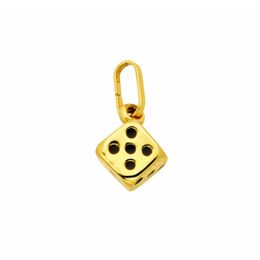 Adelia&acute;s Kettenanh&auml;nger ADELIA&acute;S "Damen 333 Gold Anh&auml;nger W&uuml;rfel", gold, Schmuckanh&auml;nger, Damen, Gelbgold 333 Gold, Gelbgold 333, Gold, Kettenanh&auml;nger, Goldschmuck f&uuml;r Damen