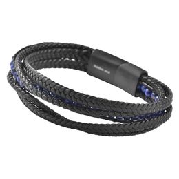 Adelia&acute;s Armband ADELIA&acute;S "Unisex Armband &ndash; Lederarmband aus Leder mit Lapis 19 cm", schwarz, Armb&auml;nder, Damen, 19cm, Leder, Armband, Ideal als Geschenk f&uuml;r besondere Anl&auml;sse