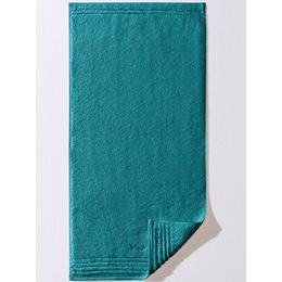 Handtuch Vossen Gr. 1, blau (petrol), B:50cm L:100cm, Walkfrottee, 100% Baumwolle, Handt&uuml;cher