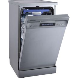 Hanseatic Standgeschirrsp&uuml;ler "HG4585C107636RI", Energieeffizienz: C (A-G), silber (silberfarben), B:44,8cm H:84,5cm T:60cm, Geschirrsp&uuml;ler, inkl. 3 Jahre Herstellergarantie