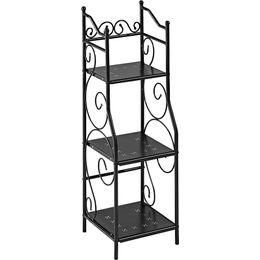 Ablageregal HEINE HOME, schwarz, B:30cm H:95cm T:30cm, Metall, Regale