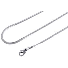 Adelia&acute;s Kette ohne Anh&auml;nger ADELIA&acute;S "Damen Edelstahl Schlangenkette Halskette" Gr. 40, silber, Halsketten, Damen, 40, Edelstahl