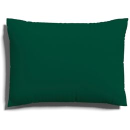 Kissenbezug Schlafgut "EASY JERSEY Kissenh&uuml;lle 100% Baumwolle, weicher Edel-Jersey, b&uuml;gelfrei", gr&uuml;n (gr&uuml;n deep), B:70cm L:90cm, Jersey, Obermaterial: 100% Baumwolle, Kissenbez&uuml;ge, Kissenbezug, mit farblich angepasstem Rei&szlig;verschluss, pflegeleicht, formstabil