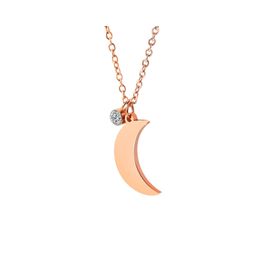 Adelia&acute;s Kette ohne Anh&auml;nger ADELIA&acute;S "Damen Halskette mit Anh&auml;nger &ndash; Mond aus Edelstahl", gold, Halsketten, Damen, 45cm, Edelstahl, Eine sch&ouml;ne Geschenkidee f&uuml;r jeden Anlass