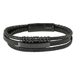 Adelia&acute;s Armband ADELIA&acute;S "Herren Armband &ndash; Lederarmband aus Leder 19 cm", schwarz, Armb&auml;nder, Herren, 19cm, Leder, Armband, Ideal als Geschenk &ndash; dezent und elegant