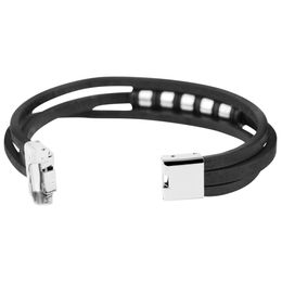 Adelia&acute;s Armband ADELIA&acute;S "Unisex Armband aus Leder 21,5 cm", schwarz, Armb&auml;nder, Damen, 22cm, Leder, Armband, Ideal als Geschenk f&uuml;r besondere Anl&auml;sse
