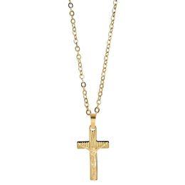 Adelia&acute;s Kette mit Anh&auml;nger ADELIA&acute;S "Herren Edelstahl Ankerkette Halskette mit Anh&auml;nger Kreuz", gold (gold, kreuz), Halsketten, Herren, unbekannt, Edelstahl