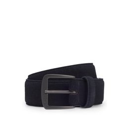 Lederg&uuml;rtel BOSS "Syhr-Sd-St_Sz35", Herren, Gr. 11,5, dunkelblau 401, Leder, unifarben, G&uuml;rtel Lederg&uuml;rtel