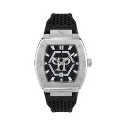 Luxusuhr Philipp Plein "Hexagon", 0270, schwarz, silber, Armbanduhren, Herren