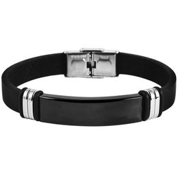Adelia&acute;s Armband ADELIA&acute;S "Unisex Armband aus Leder 21 cm", schwarz, Armb&auml;nder, Damen, 21cm, Leder, Armband, Zum Verschenken &ndash; passend f&uuml;r viele Anl&auml;sse