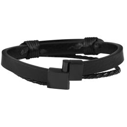 Adelia&acute;s Armband ADELIA&acute;S "Unisex Armband aus Leder 20 cm", schwarz, Armb&auml;nder, Damen, 20cm, Leder, Armband, Ein kleines Geschenk mit gro&szlig;er Wirkung